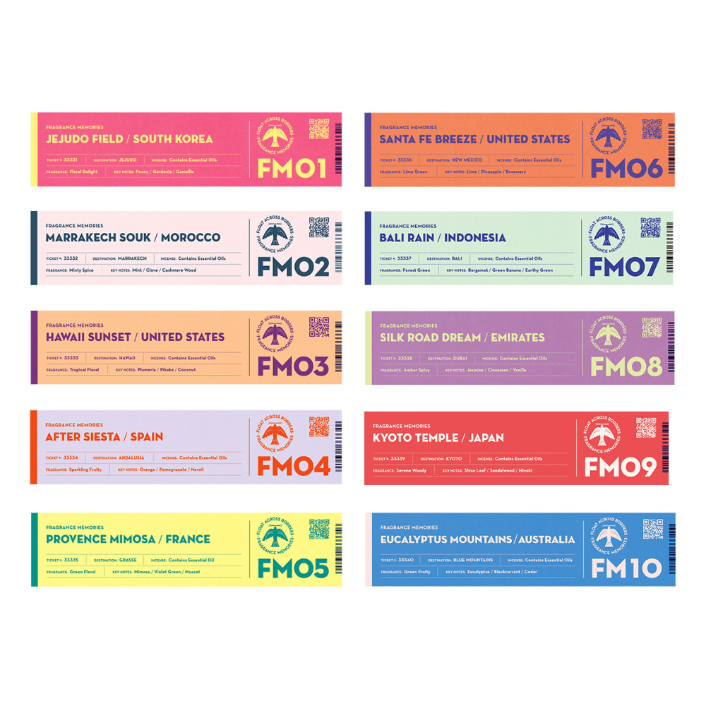 FRAGRANCE MEMORIES - Assortment of 10 Fragrances | NIPPON KODO Japanese ...