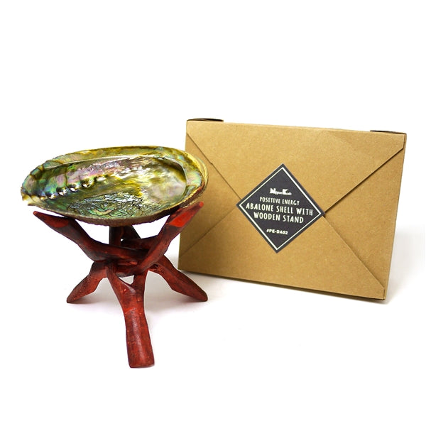 Abalone Shell with Wooden Stand | NIPPON KODO Quality Incense Since ...